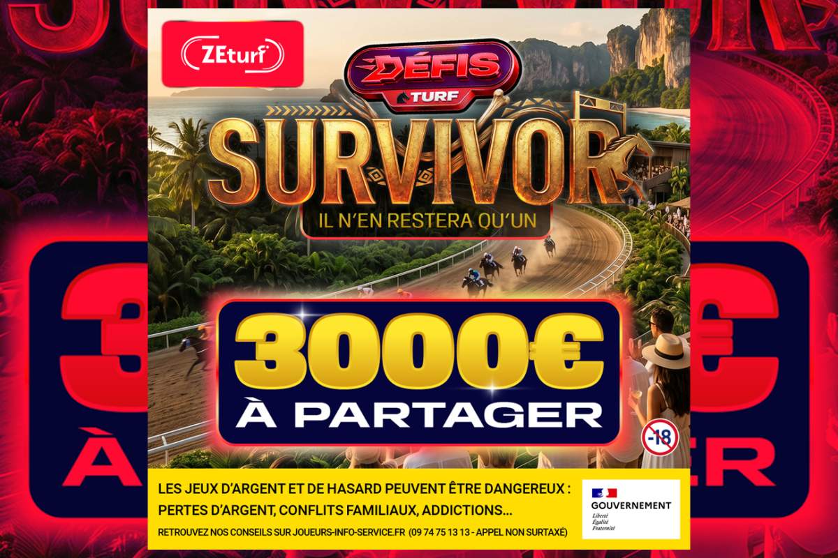 ZEturf, lance le survivor turf - jusqu'à 3 000€ à gagner